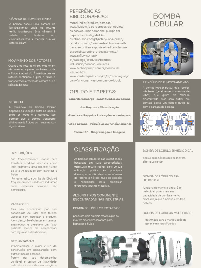 Funcionamento e Vantagens das Bombas Lobulares | PDF
