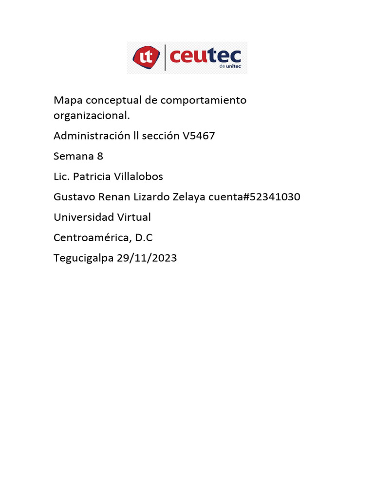 Mapa 8 | PDF | Comportamiento | Comportamiento organizacional