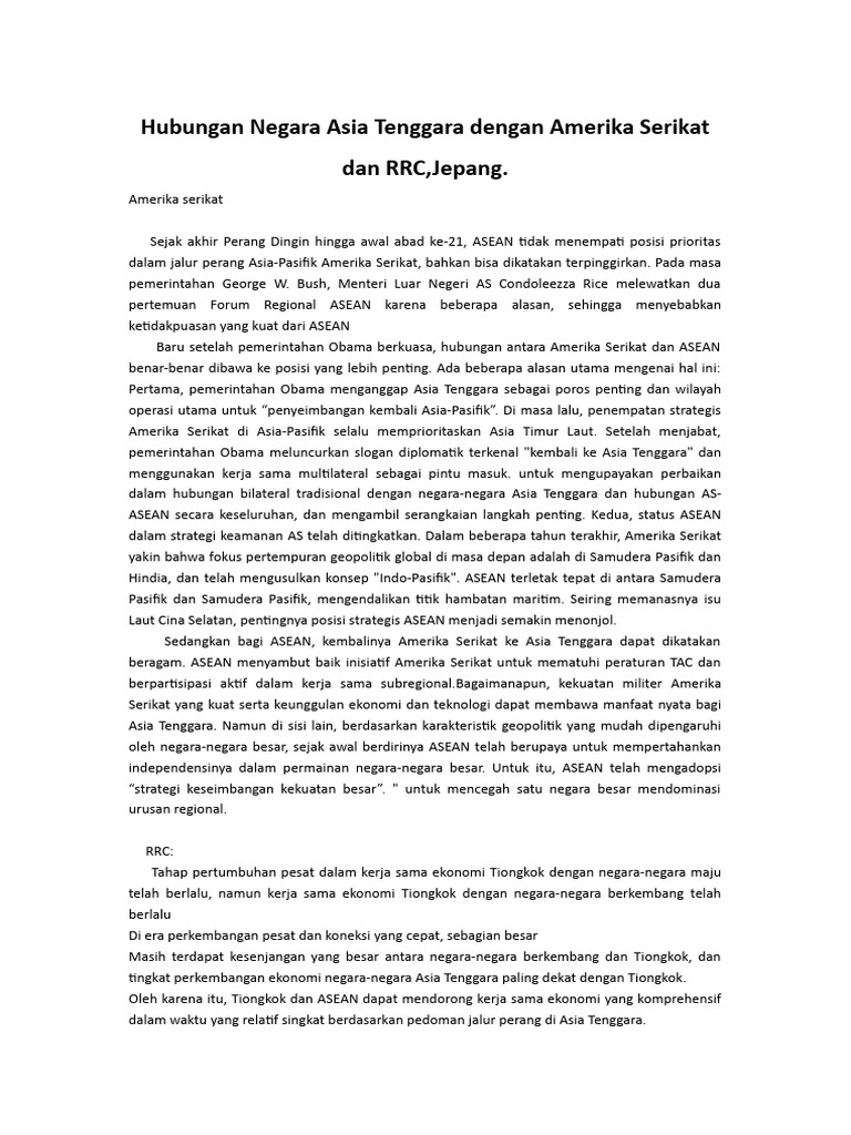 PR Kawasan Asia Tenggara (Vania (Fan Linlin) Dari Tiongkok) | PDF ...