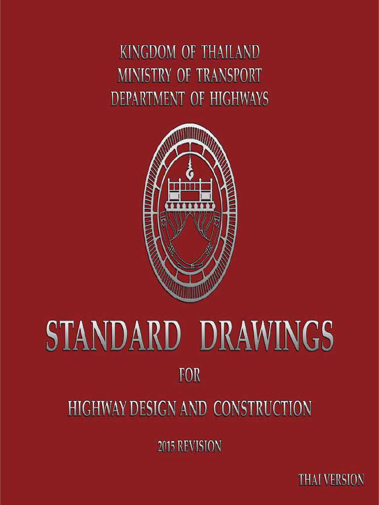 Standard Drawing of Highway Thailand | PDF