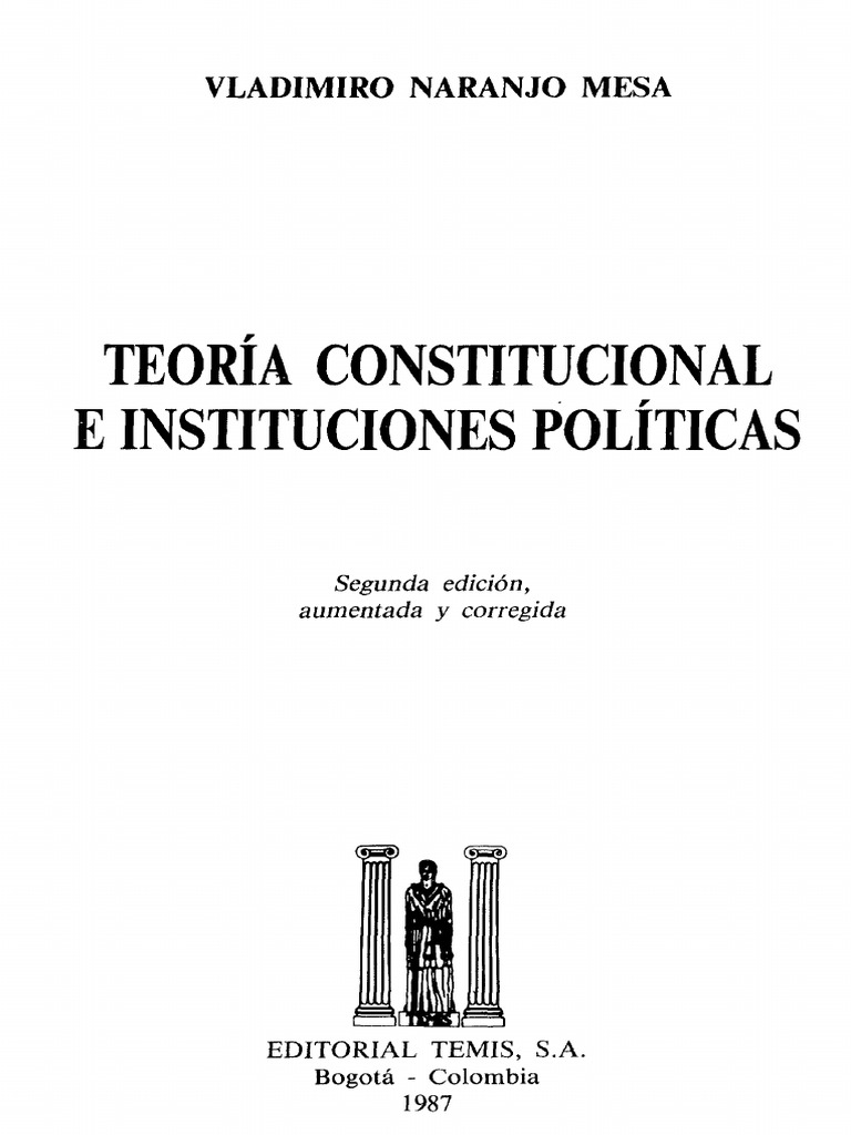 Teoria Constitucional e Instituciones Po | PDF | Política | Ciencias sociales