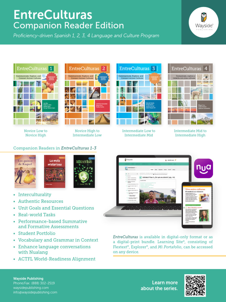 Entre Culturas - 2023 - Fact-Sheet | PDF | Linguistics | Teaching