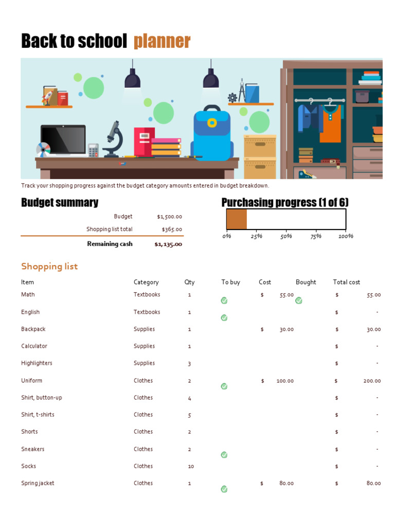 Back To School Planner | PDF
