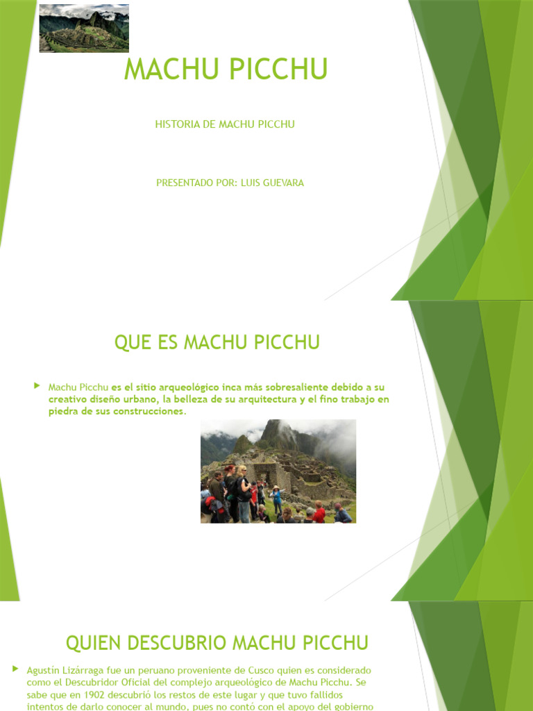 Machu Picchu | PDF