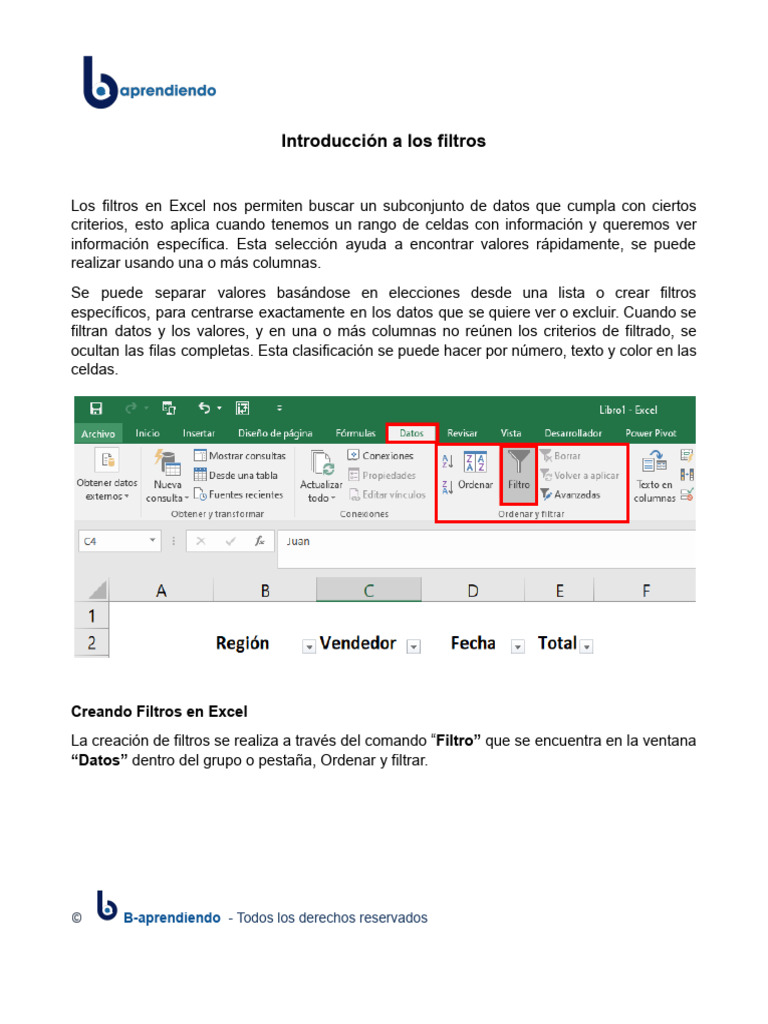 Excel básico comercial-M3-R2- Introduccion- Módulo 3 Filtros y Tablas ...