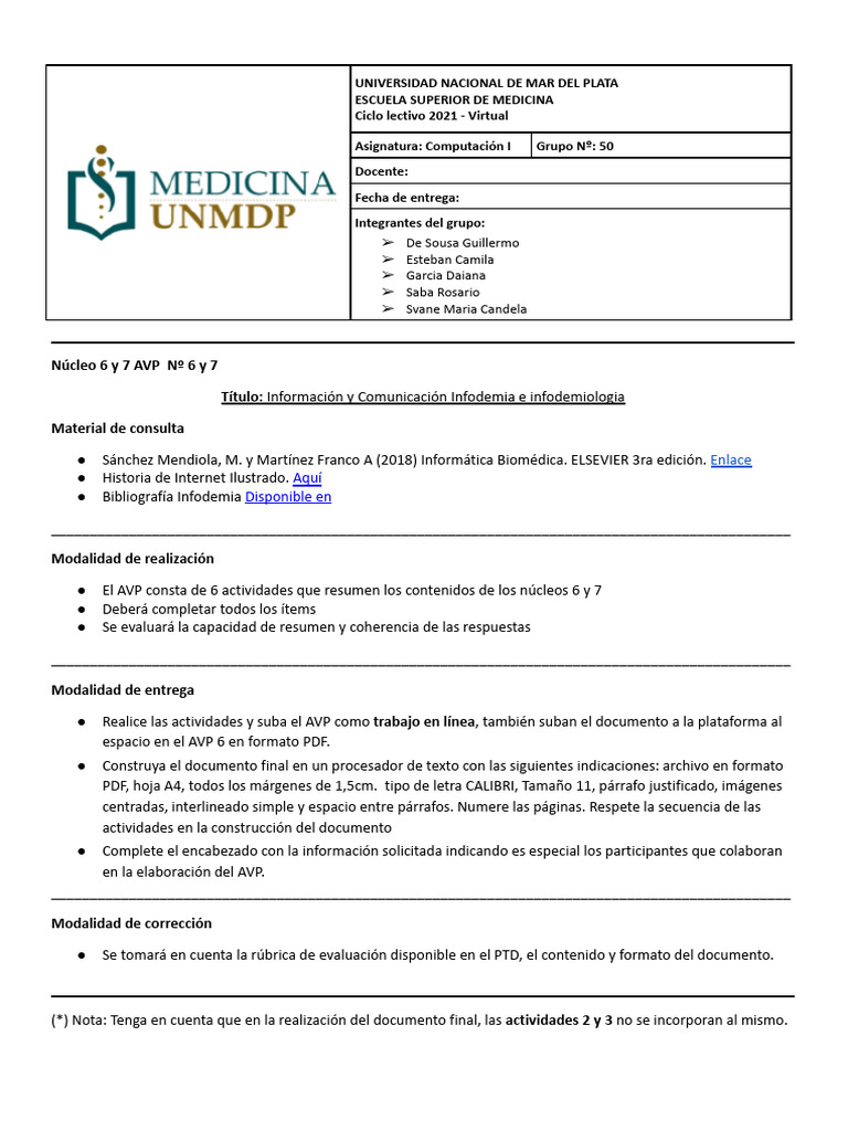 AVP 6 y 7 - Información y Comunicación - Infodemia e Infodemiología | Descargar gratis PDF | Red ...