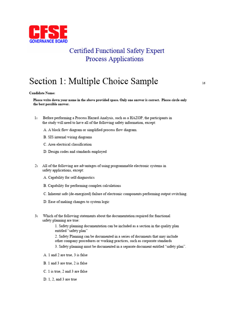 CFSE Webpage Exam Sample Q and A-1-3 | Download Free PDF | Physical Sciences | Chemistry