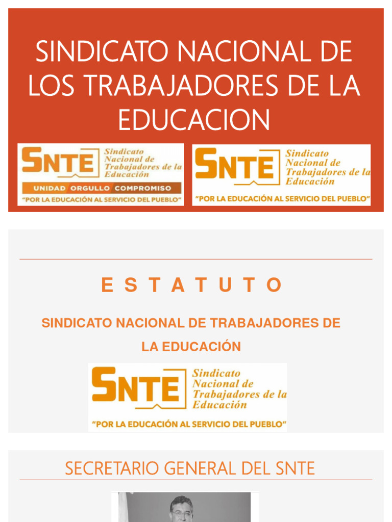 Sindicato Nacional de Los Trabajadores de La Educacion | PDF