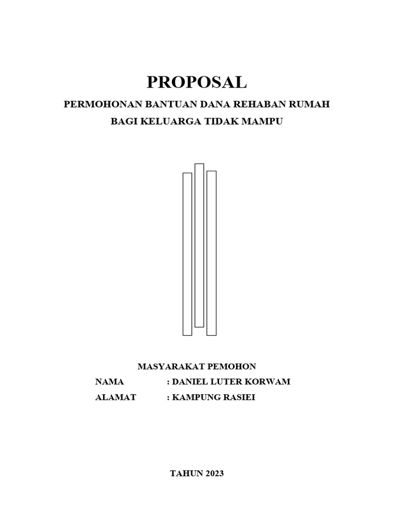 Proposal Hans Sawaki | PDF | Griya & Taman