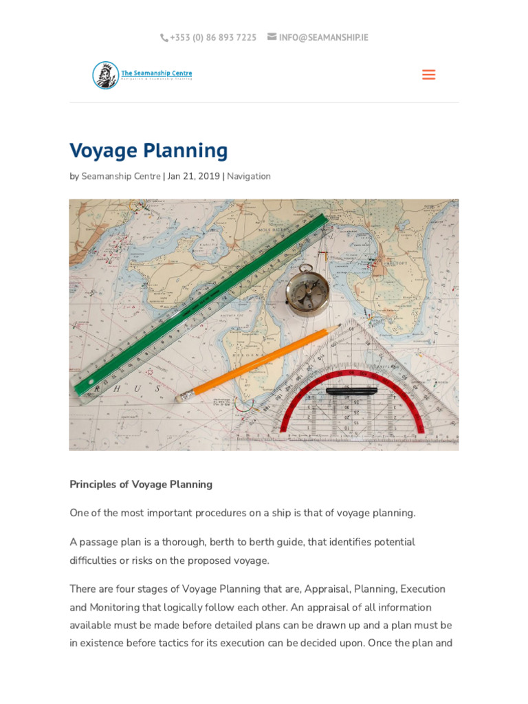 Four Stages of Ship Voyage Planning | PDF