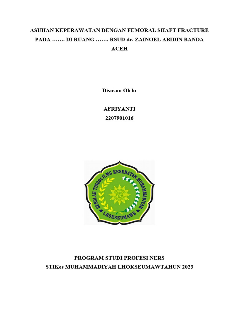 LP Fraktur Femur Afri | PDF