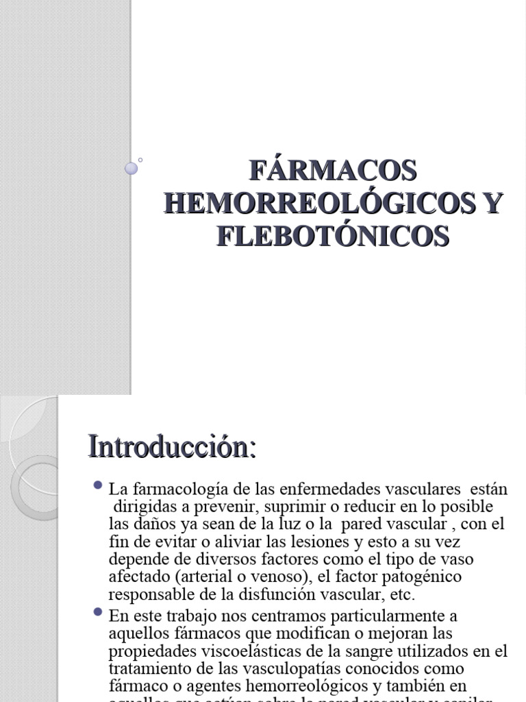 12,5 Hemorreológicos y Flebotónicos | PDF | Medicamentos con receta ...