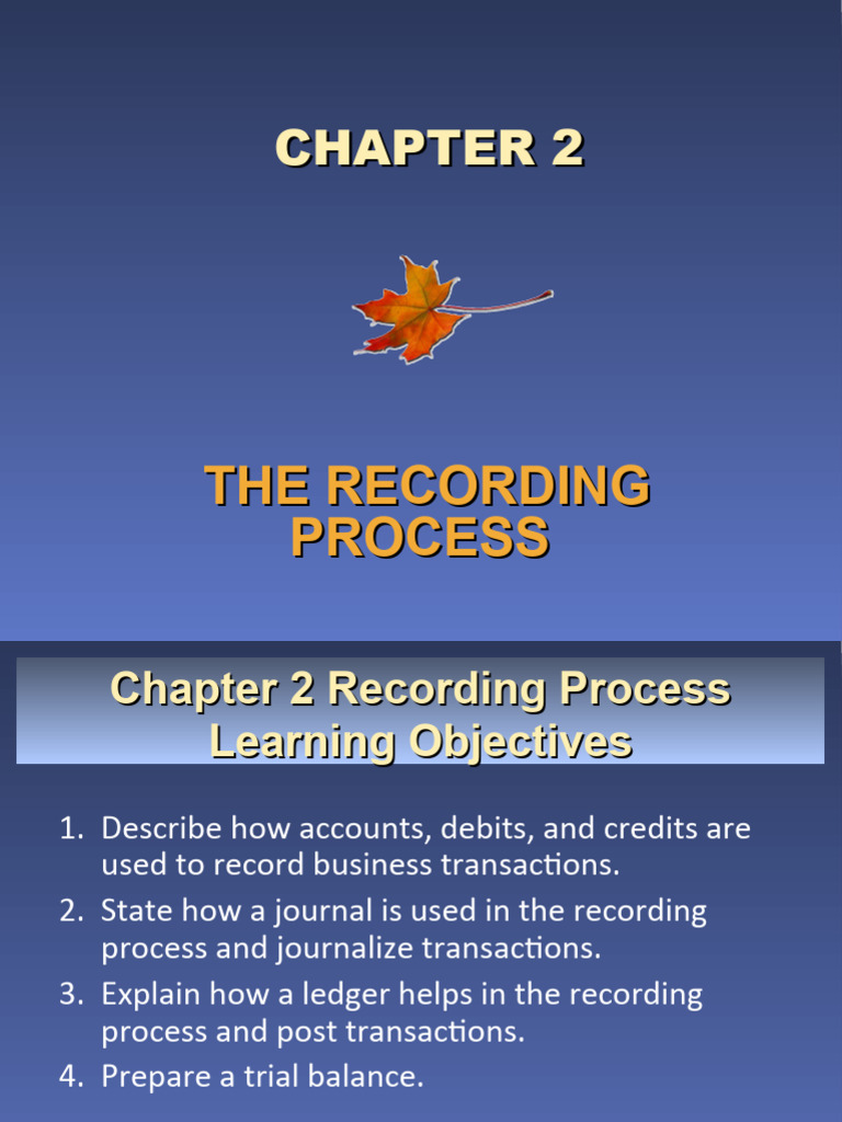 Chapter 2 PowerPoint | PDF | Debits And Credits | Business Economics