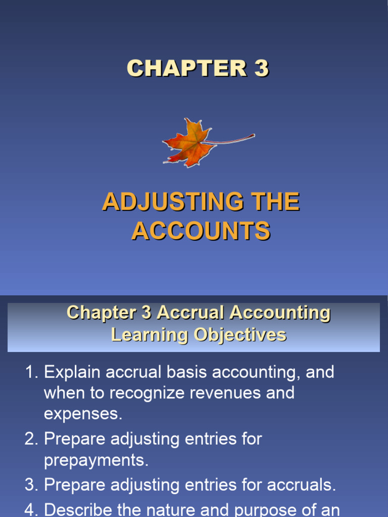 Chapter 3 Presentation | PDF | Debits And Credits | Expense