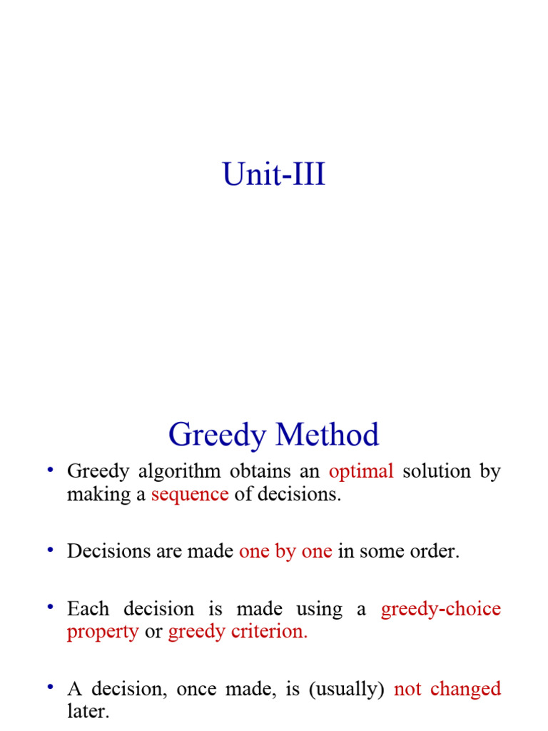 Greedy Algorithms and Applications | PDF