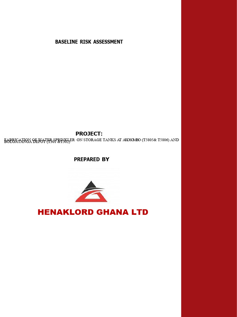 Baseline Risk Assessment | PDF