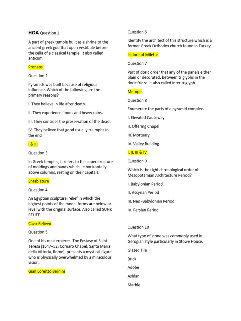 Ica Reviewer | PDF | Vault (Architecture) | Anthropometry