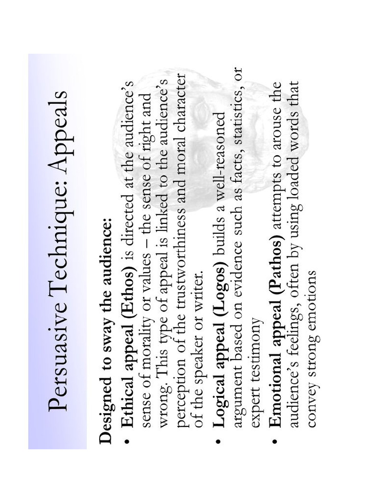 Persuasive+Technique +appeals | PDF