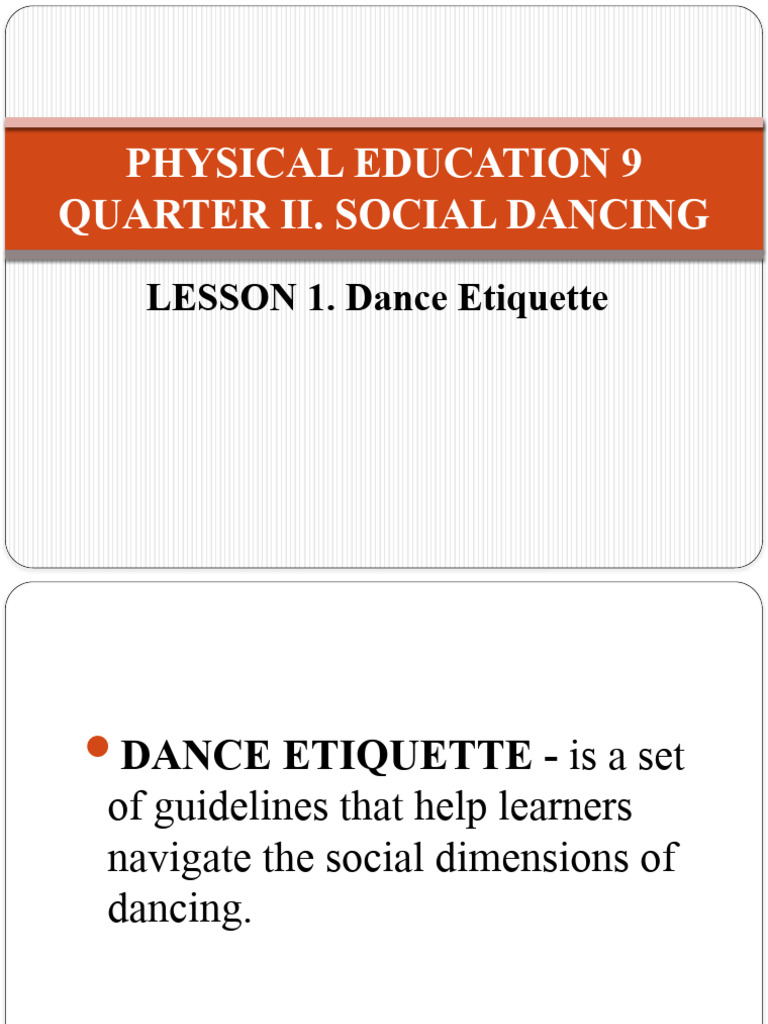 2ndQ. Social Dancing | PDF