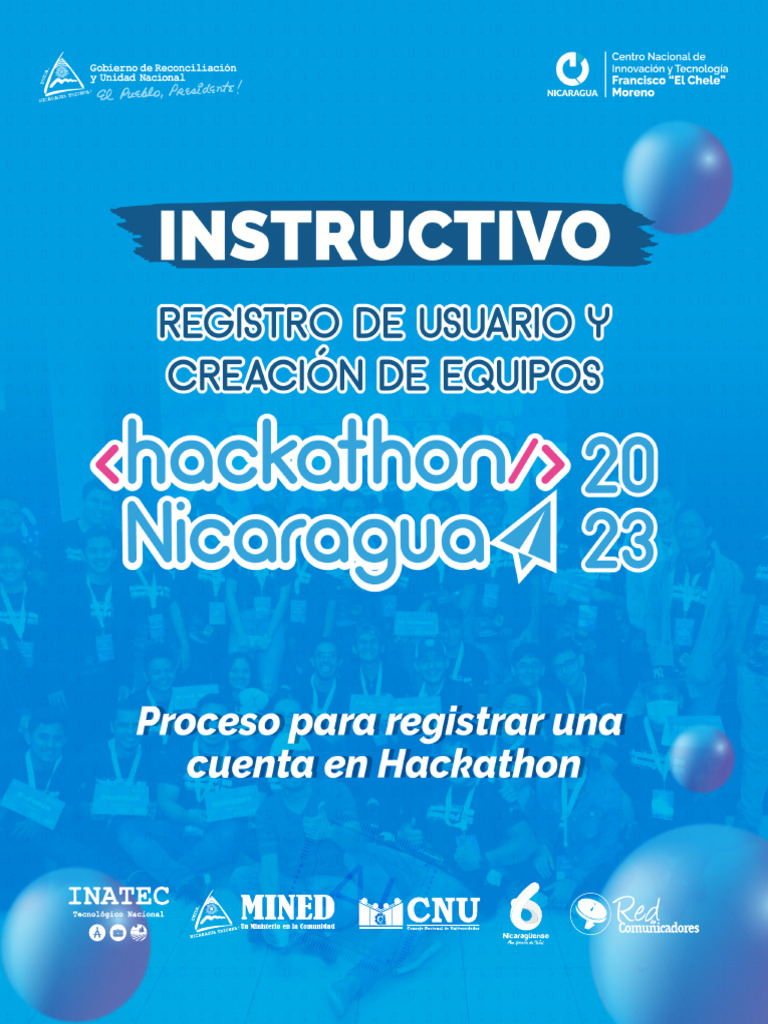 Instructivo Registro Hackathon Nicaragua | PDF | Contraseña | Software