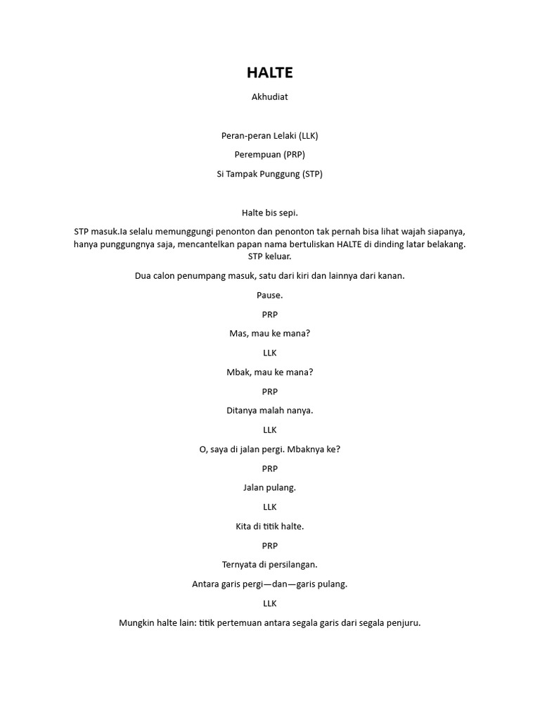 HALTE - Akhudiat | PDF