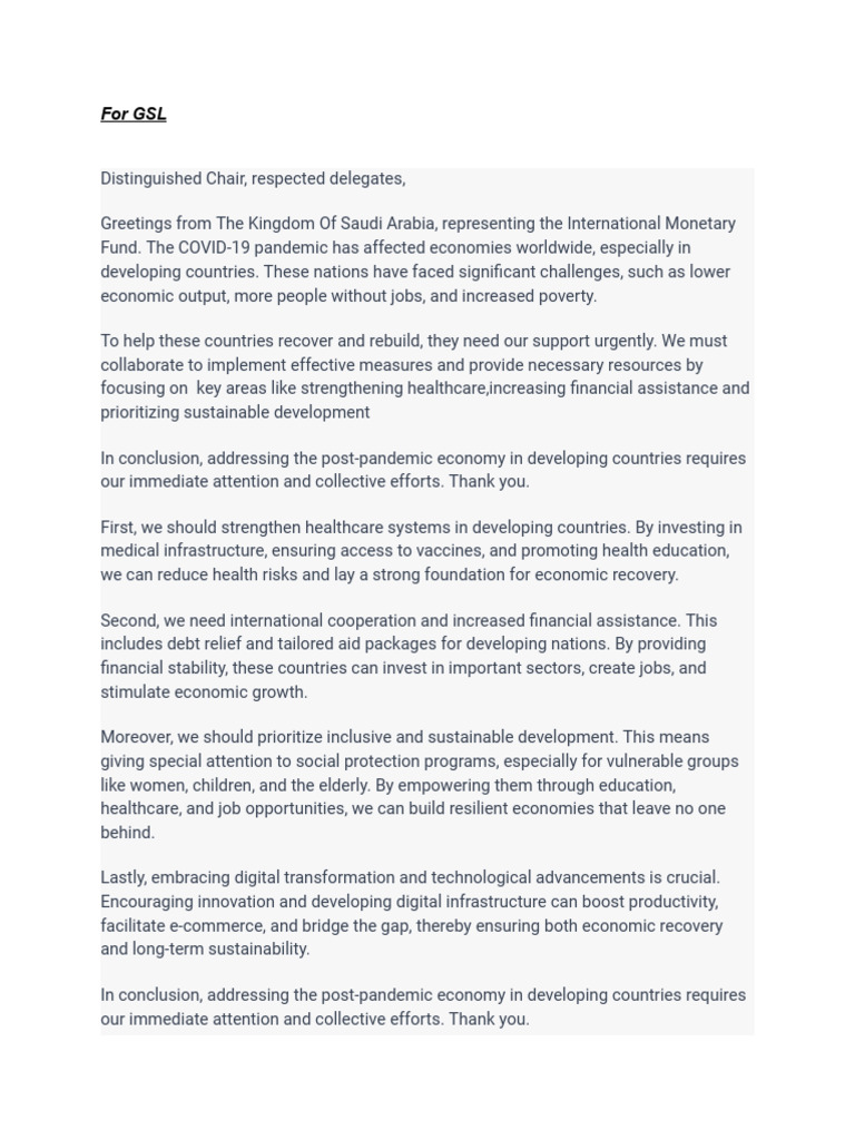 MUN Saudi Aarabia Research Paper | PDF