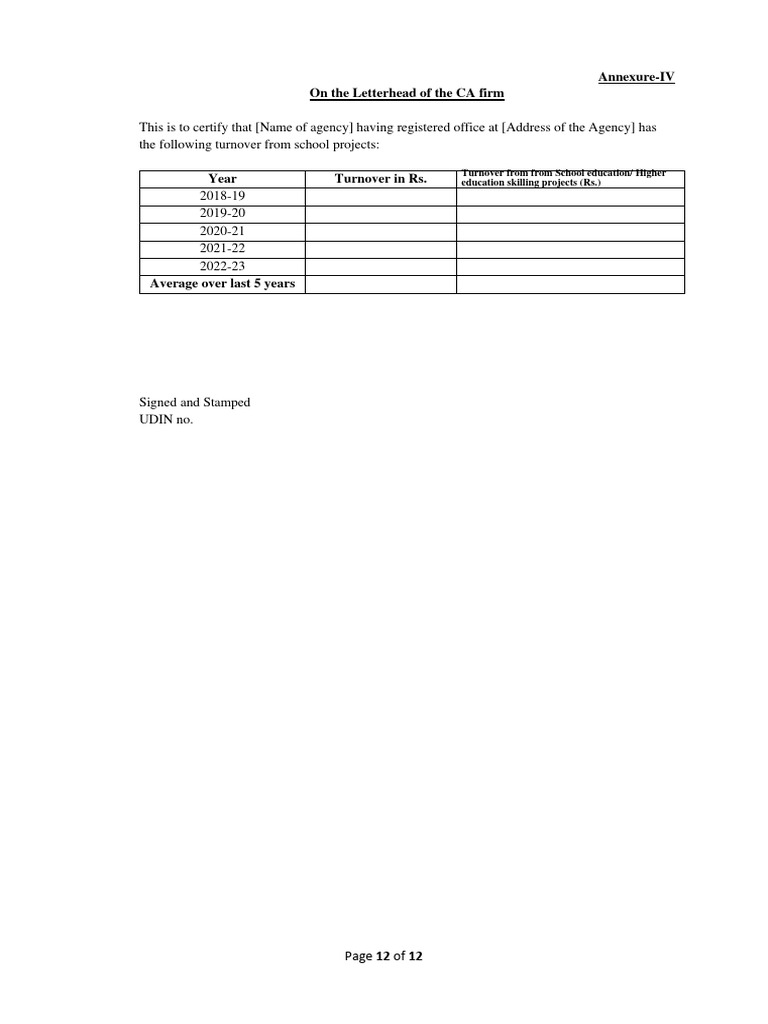 CA Format | PDF | Career & Growth | Finance & Money Management