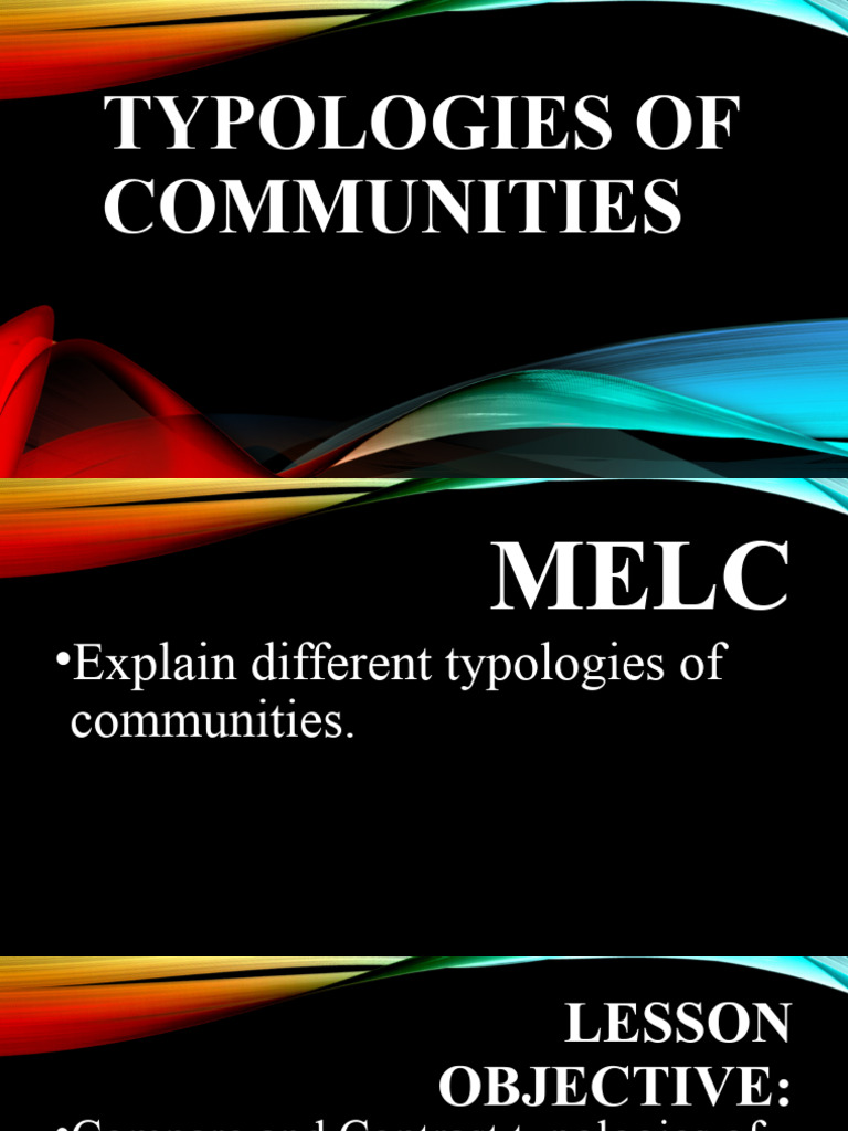 Typologies of Communities | Download Free PDF | Community | Identity ...