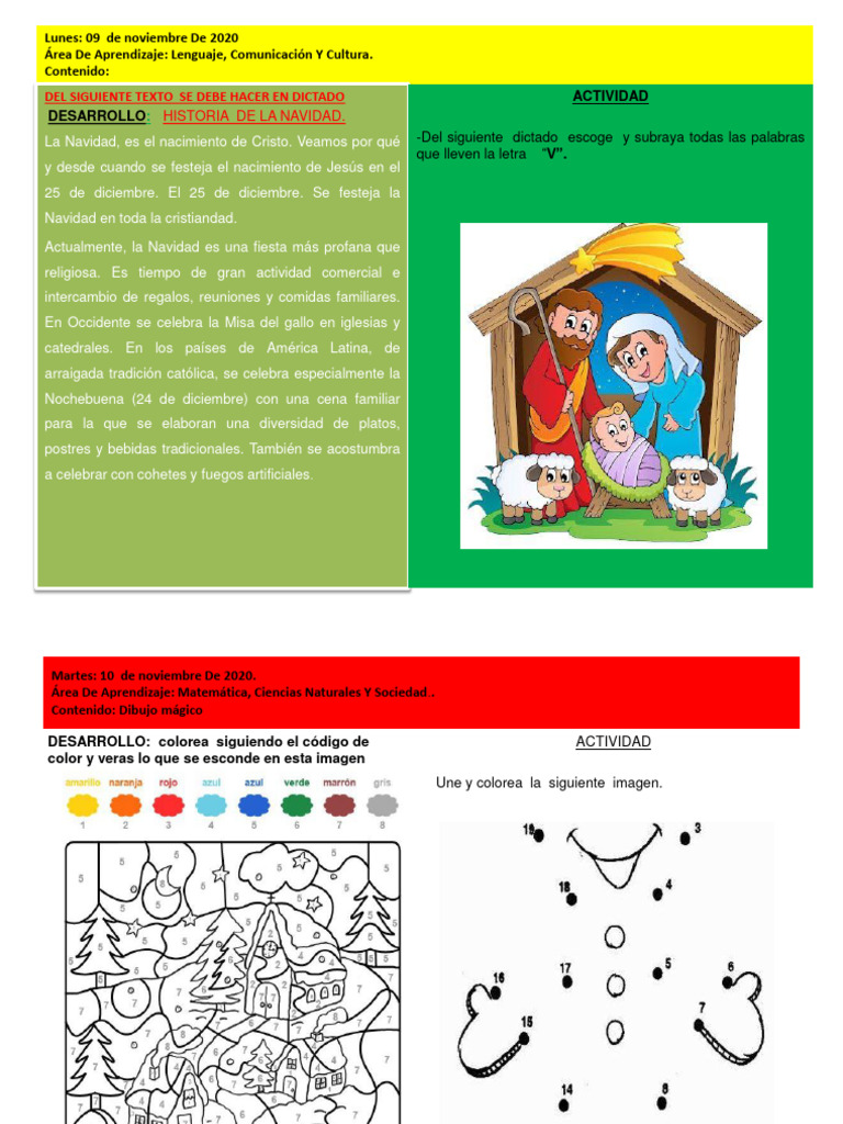 Planificacion 7 | PDF | Navidad | Nochebuena