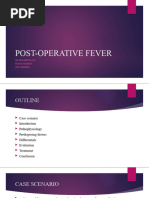 Postoperative Fever Management Guide | PDF | Sepsis | Surgery