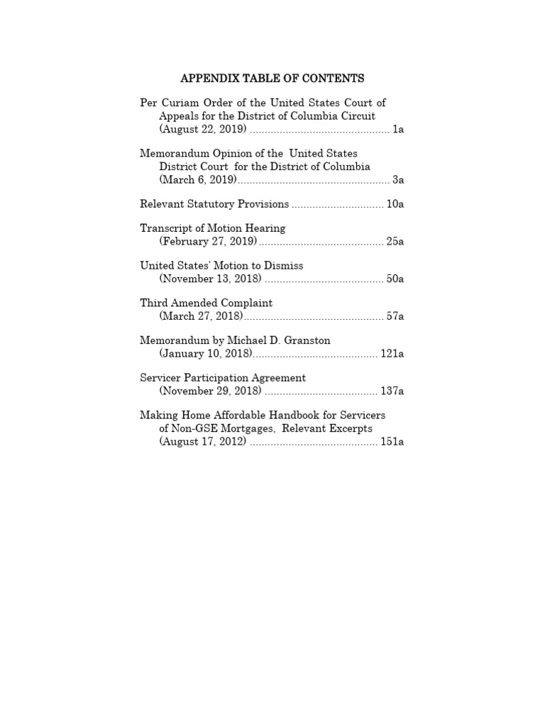 Appendix For Petition For Writ of Certiorarinov 20 2019 | PDF