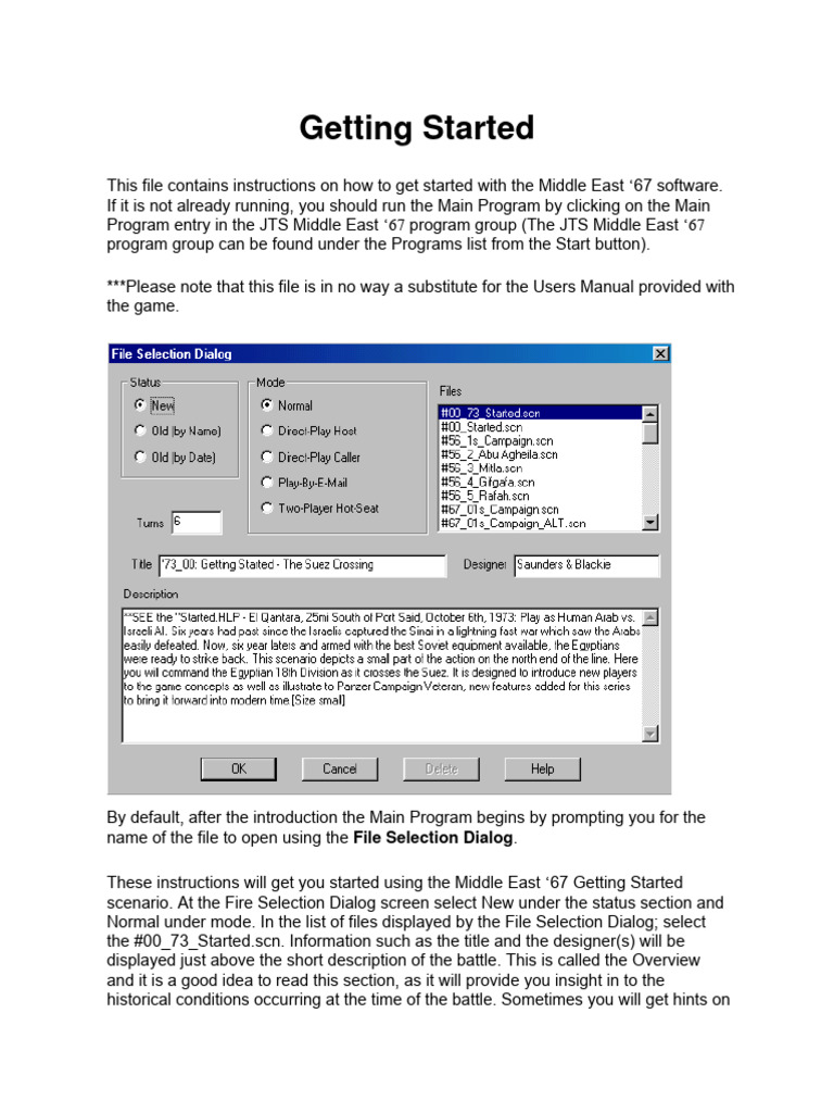 Started | PDF | Menu (Computing) | Artillery