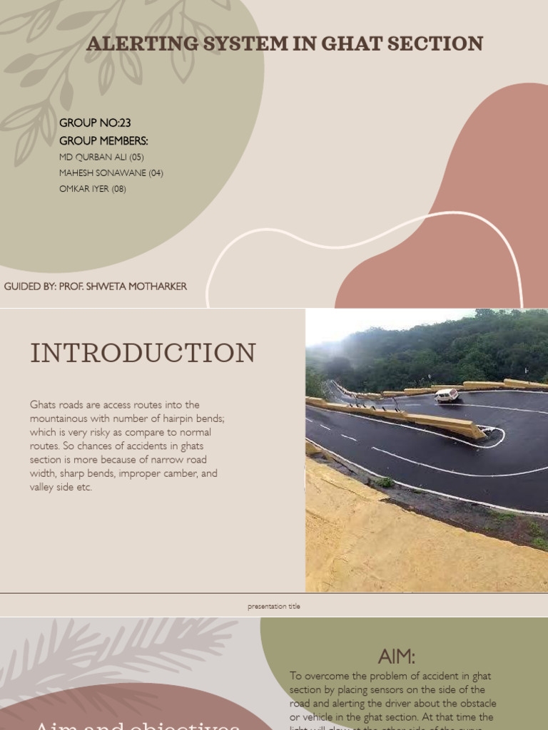 Ghat Section Accident Alert System | PDF | Business | Technology ...