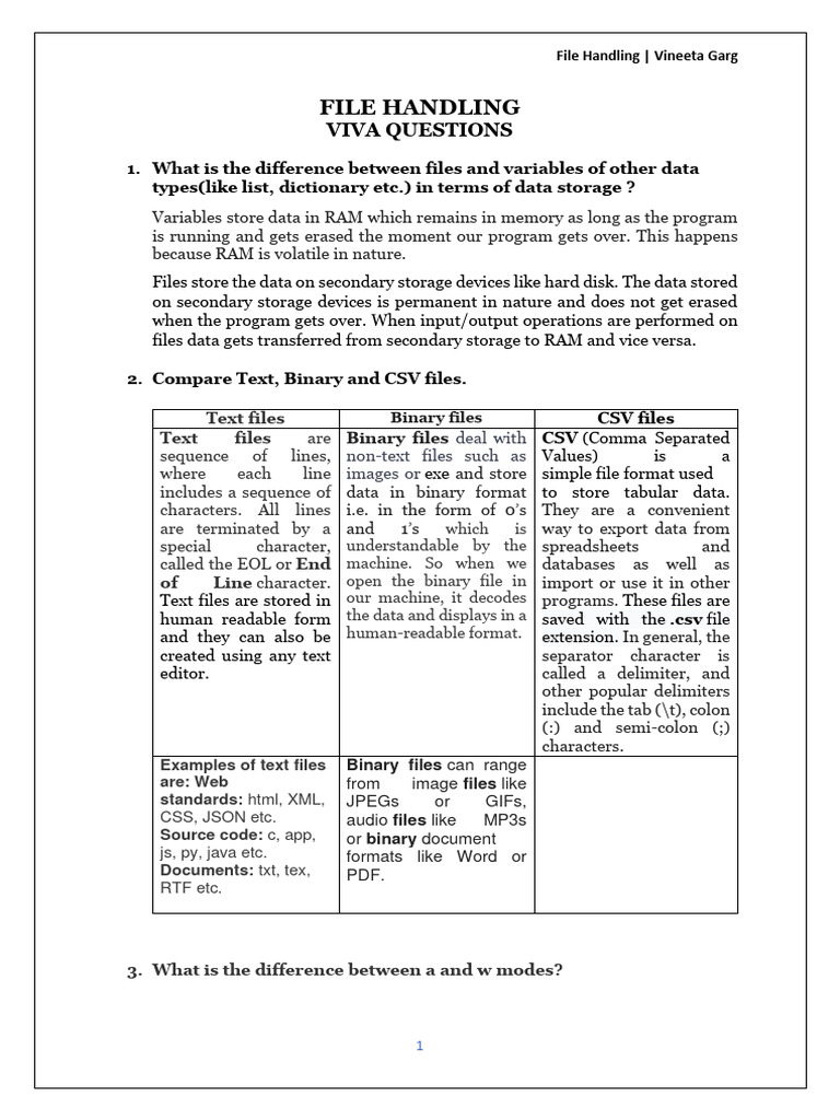 Viva Files | PDF