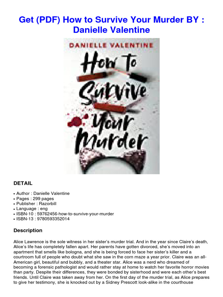 How To Survive Your Murder | PDF