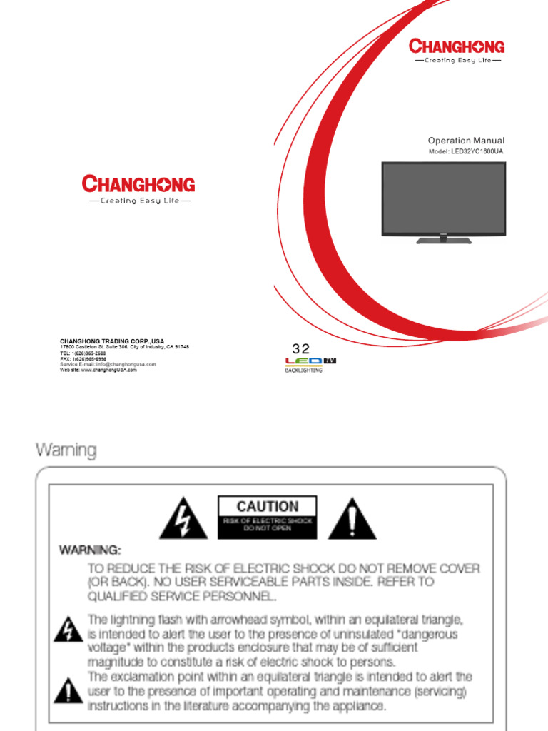 Changong | PDF | Hdmi | Menu (Computing)