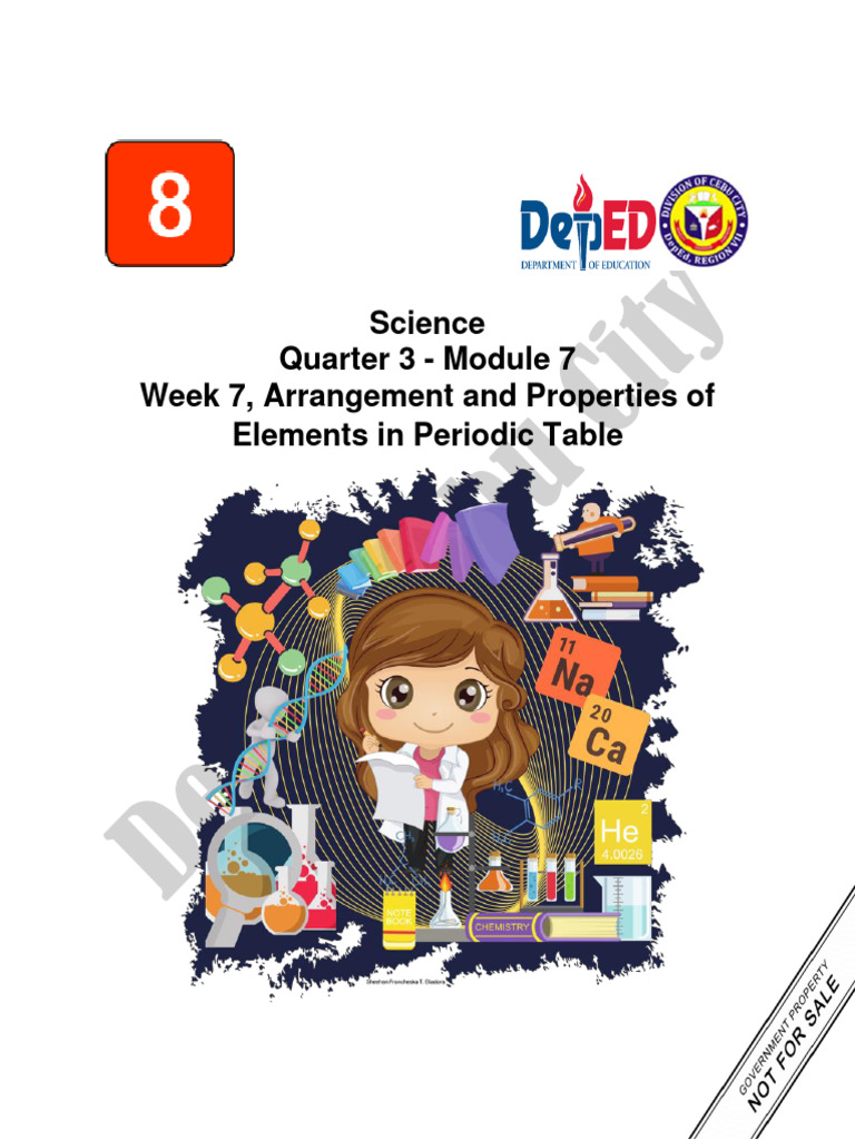 Science 8 Quarter 3 Module 7 | PDF | Metals | Chemical Elements