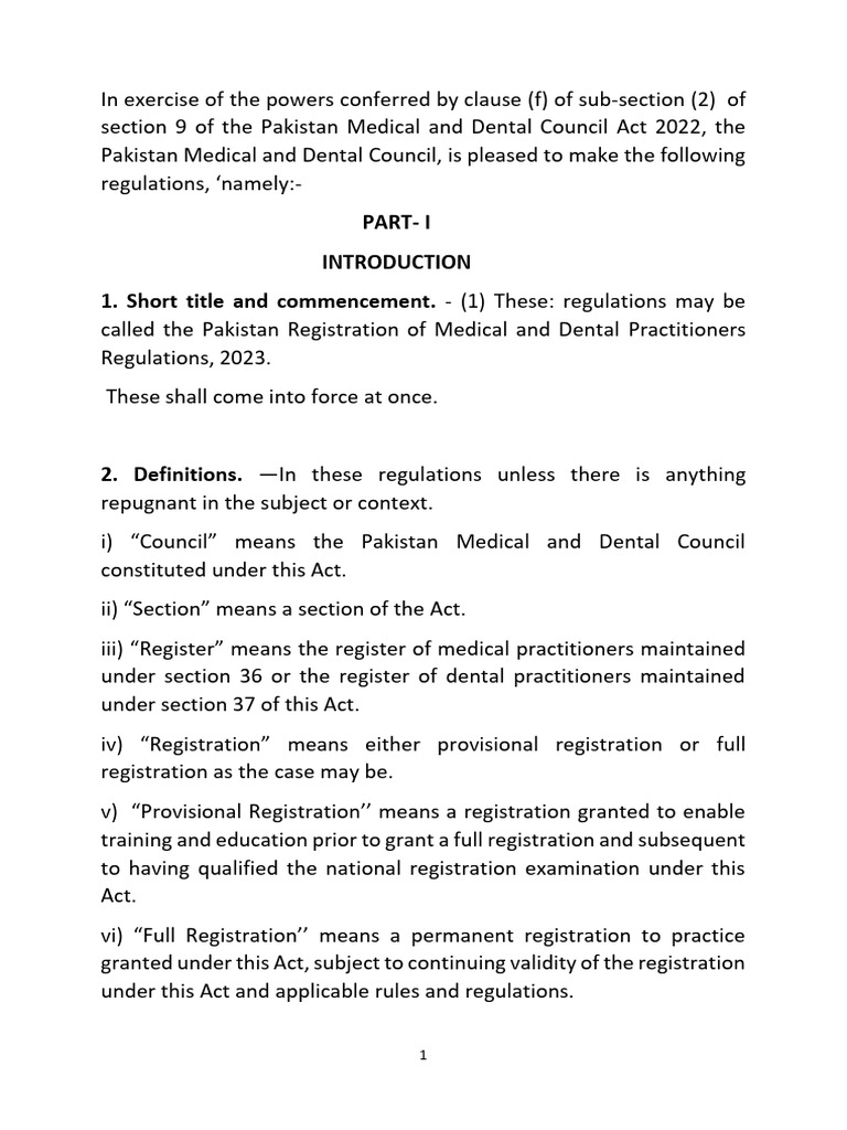 Registration Regulations 2023 | PDF