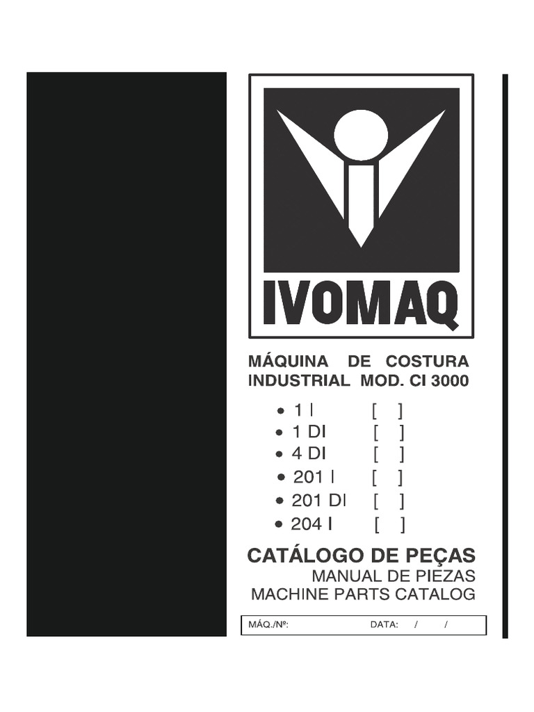 Catalogo de PEÇAS IVOMAC Maquinas de Costura | PDF
