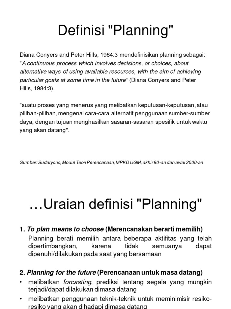 TP02 - Definisi Planning | PDF