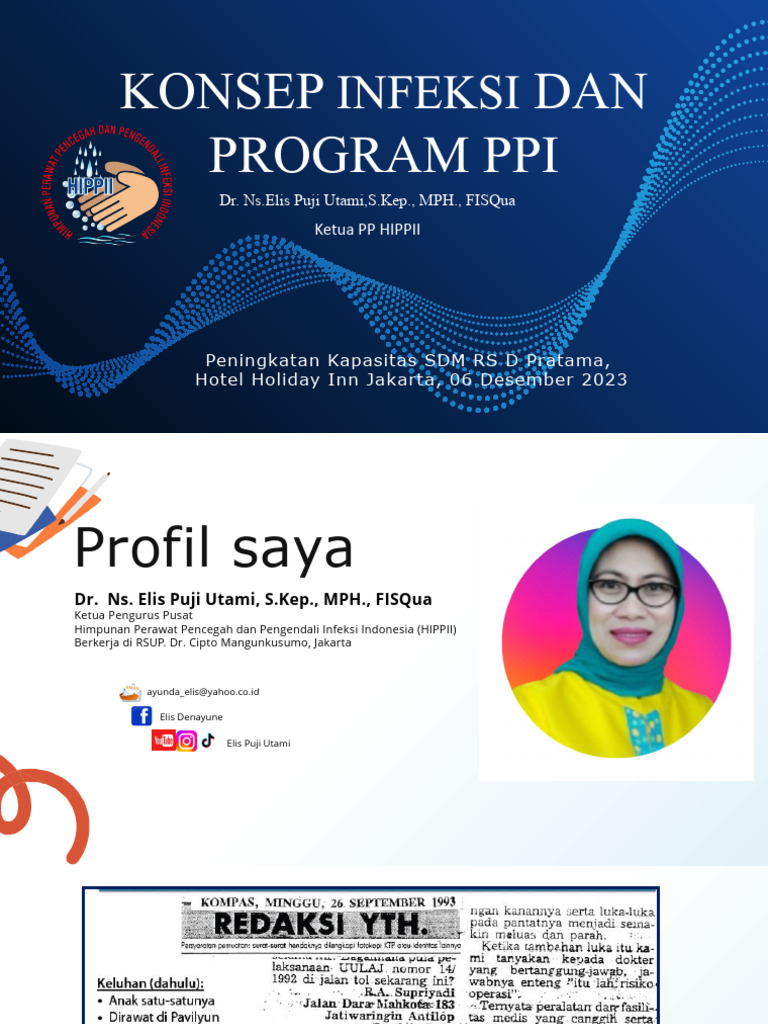 Konsep Dasar HAIs Dan Program PPI - Elis 06.12.23 | PDF | Sains & Matematika | Pengembangan Diri