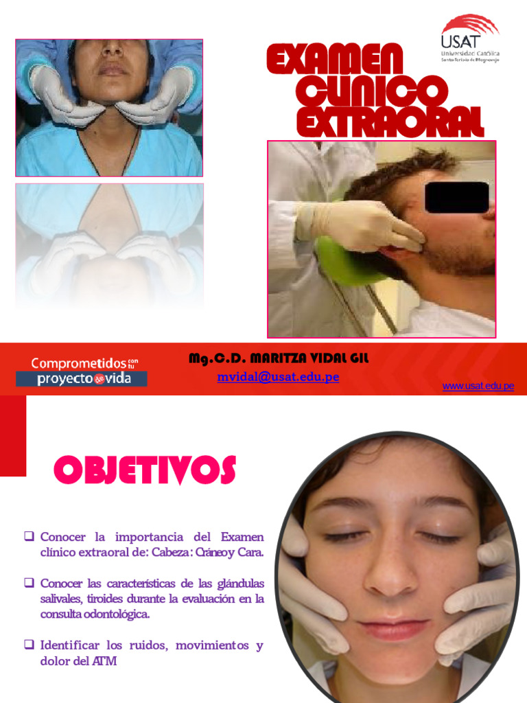 Examen Clinico Extraoral MV | Descargar gratis PDF | Examen físico | Tiroides