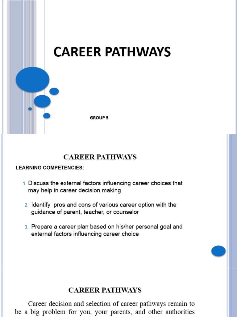 Career Pathways | PDF | Choice | Experience