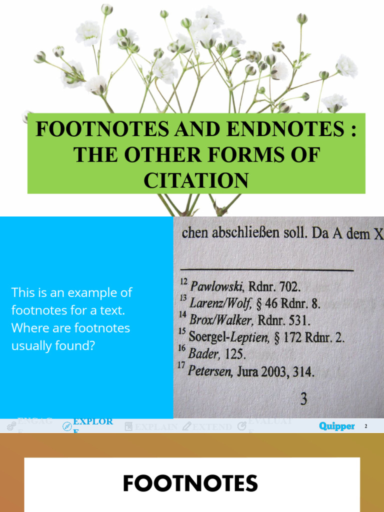 Eapp Footnotes and Endnotes | PDF | Note (Typography) | Citation