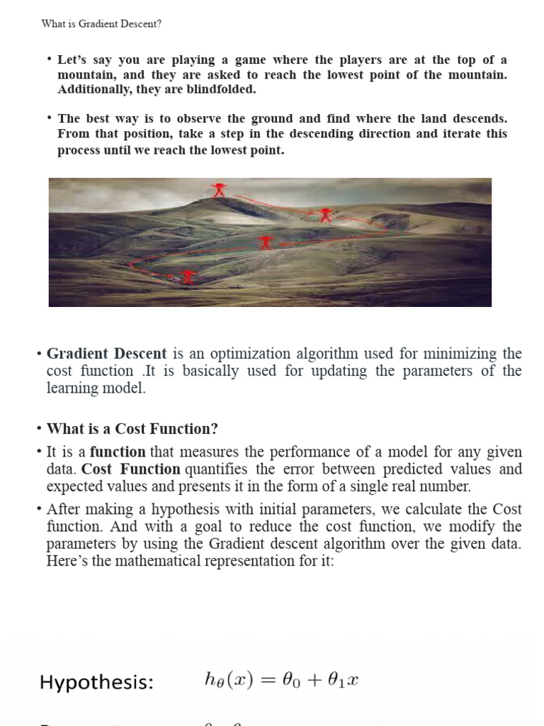 Gradient Descent | PDF | Computers | Technology & Engineering