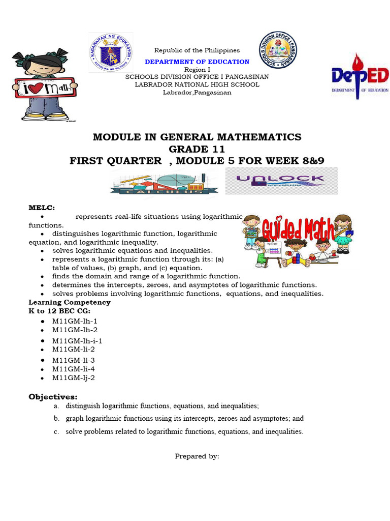 Gen Math Module 5 Week 89 | PDF
