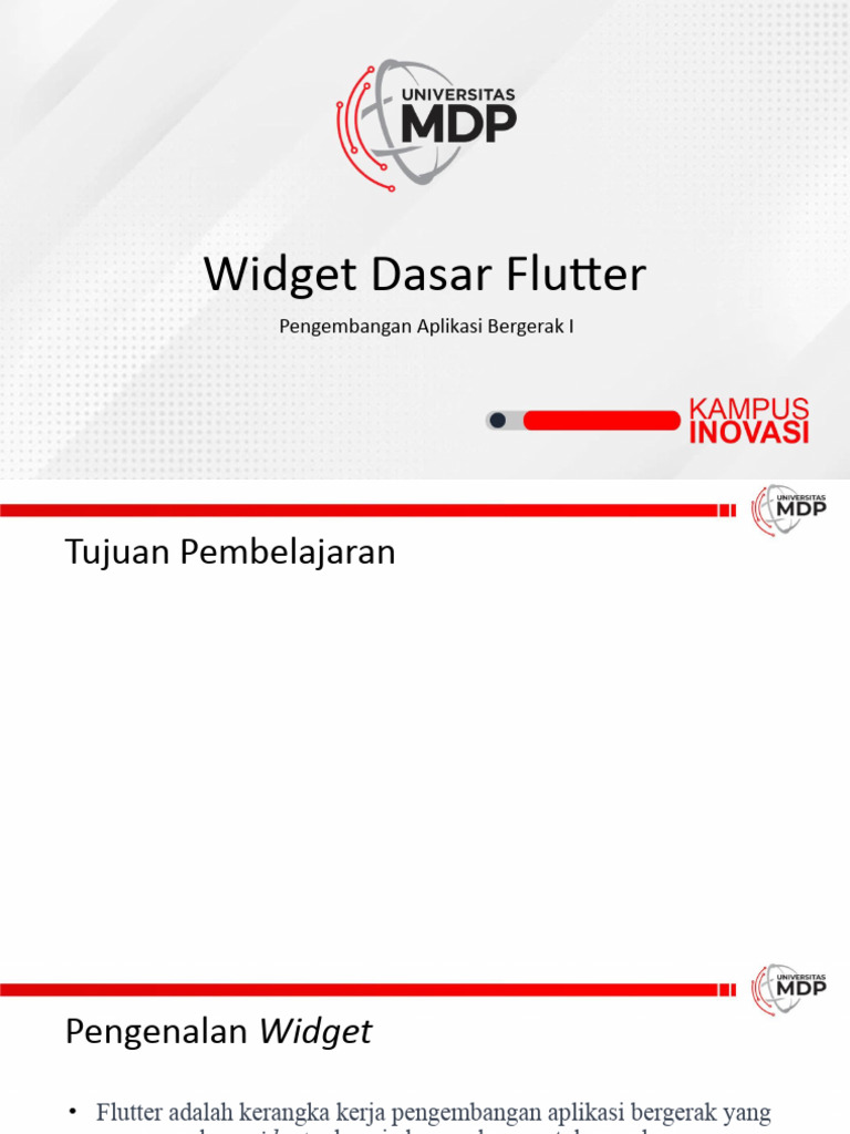 Widget Dasar Flutter | PDF | Seni | Komputer