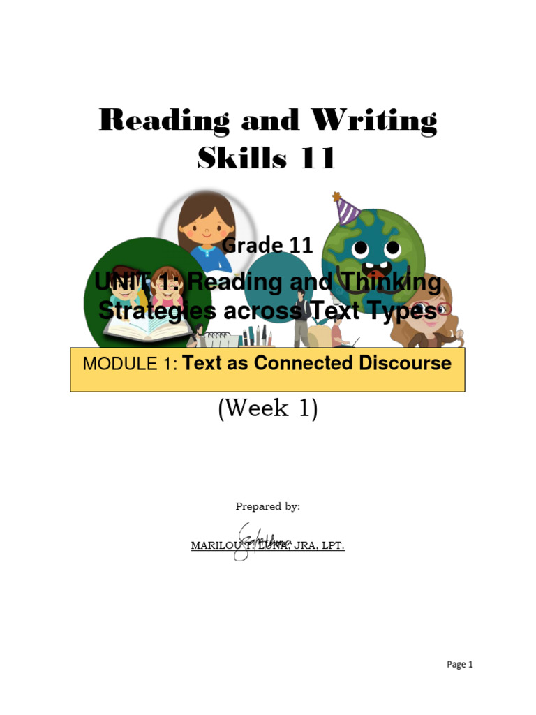 Module 1 Reading and Writing | Download Free PDF | Experience | Writers