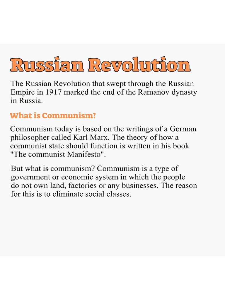 Russian Revolution | PDF