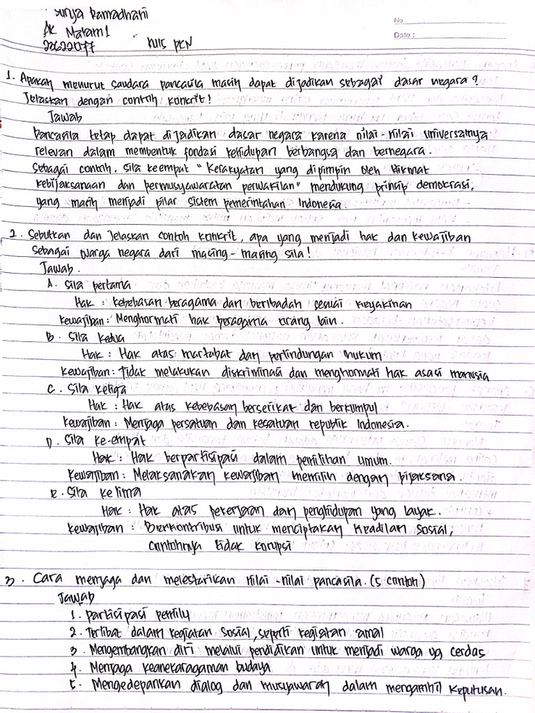 Novia Surya Ramadhani - KUIS PKN | PDF